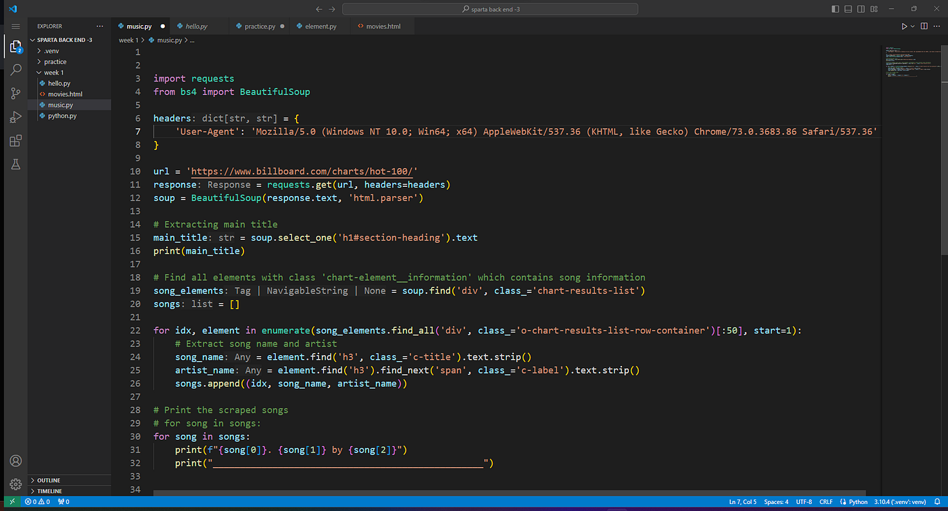 [Sparta coding club]. Week -3: learning | by Laksha Sharma | Medium