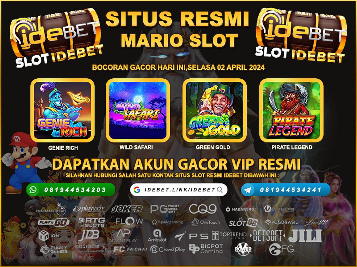 IDEBET Bandar Slot Mario Deposit Shopee Pay | by IDEBET8 | Apr, 2024 ...