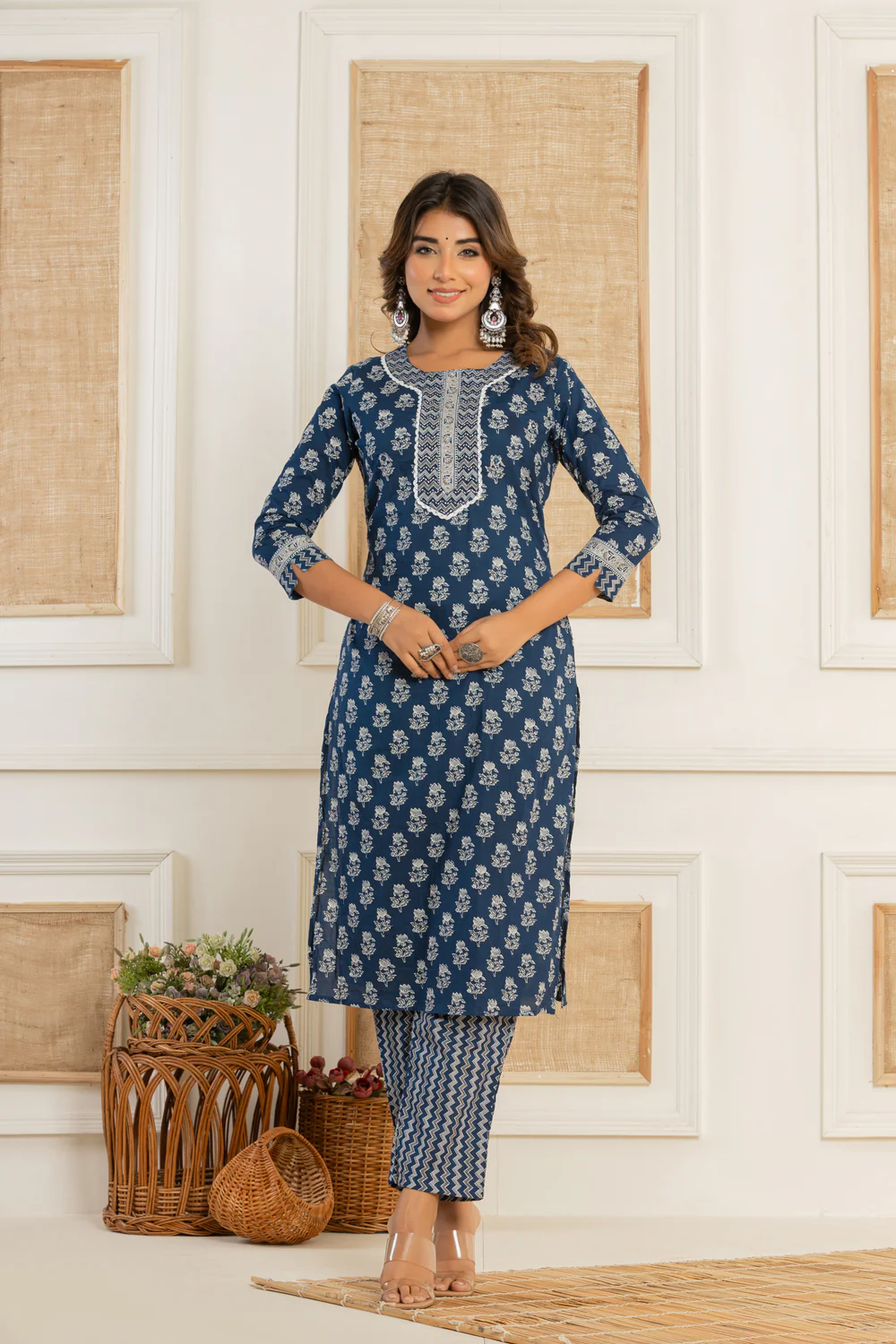Buy the Best and Stylish Black Printed Kalidar Kurta Pant Set Today ...