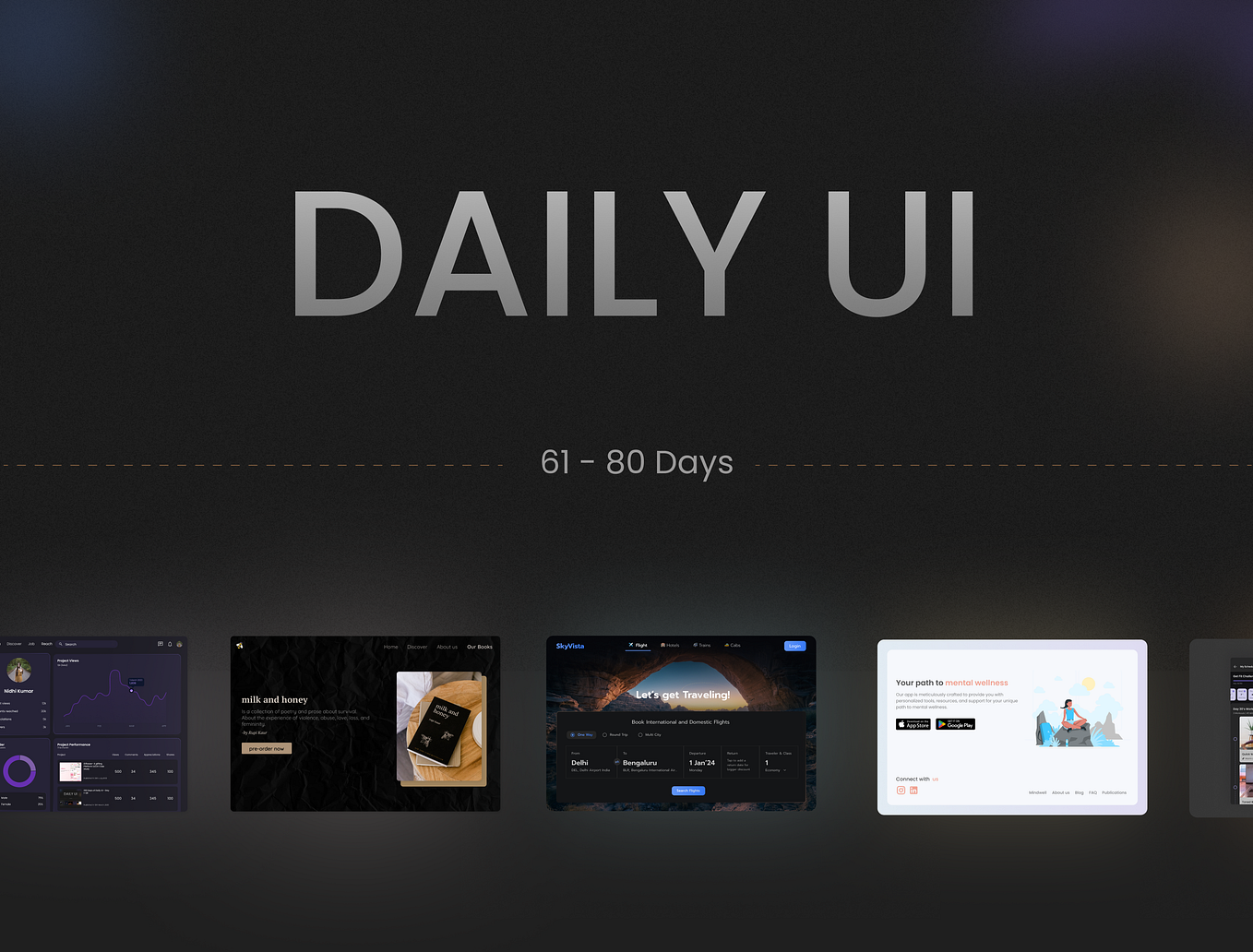 50 Day UX/UI Design Challenge. For the Winter I decided to complete 50 ...
