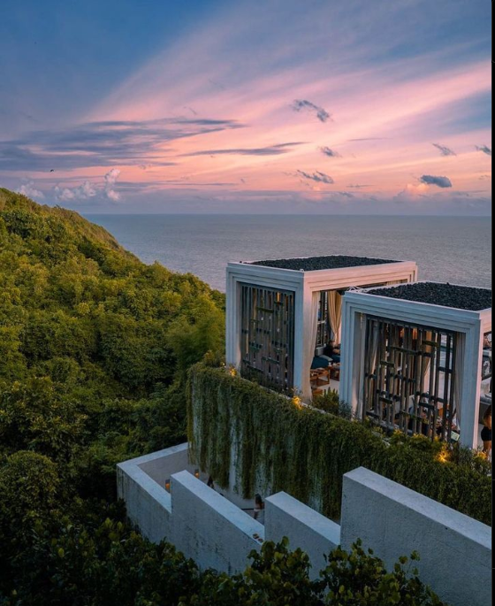 This spot is all about modern vibes — sliding glass doors everywhere ...
