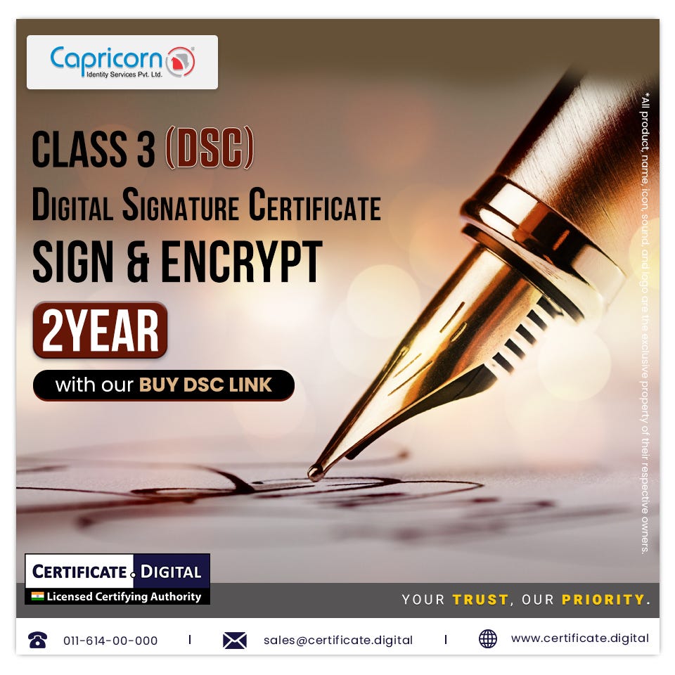 Become a DSC Registration Authority with Capricorn CA to Sell Digital Signature Certificate ...