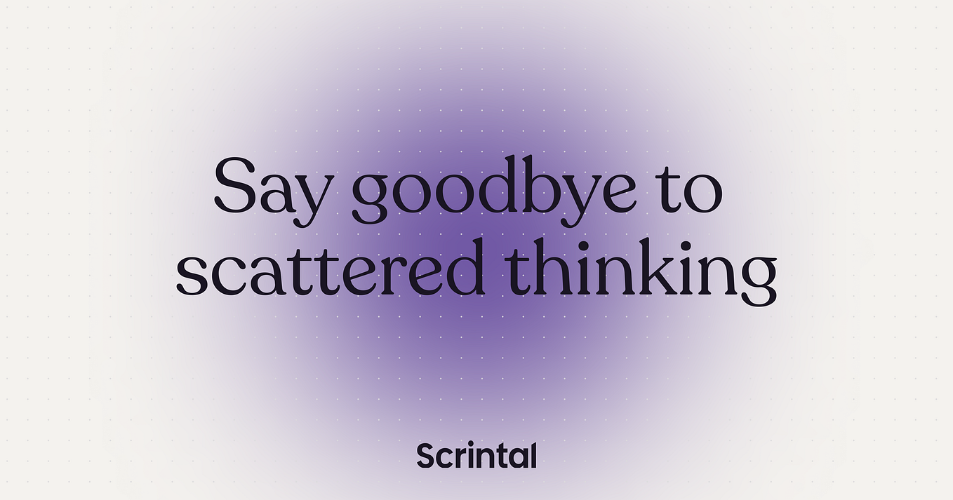Scrintal releases the private beta: combine visuality with knowledge ...