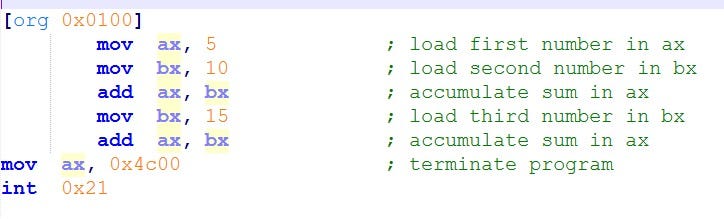 How to implement first program in assembly language? | by Humaira ...