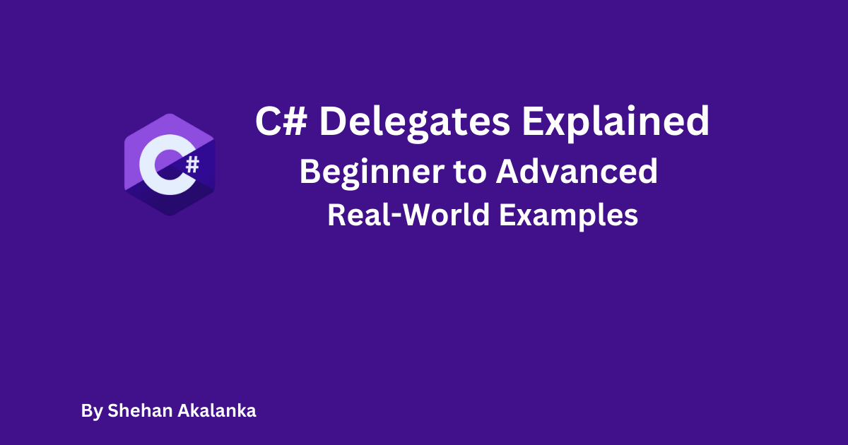 Events in C# Complete Explanation | by Shehan Akalanka | Nov, 2024 | Medium