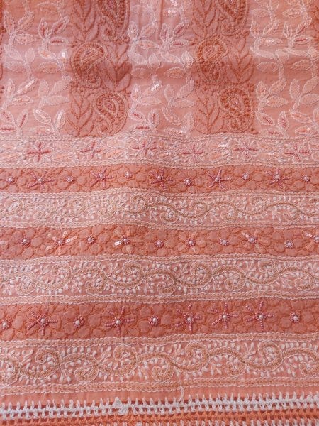 Lakhnavi chikankari kurti - chikangali - Medium