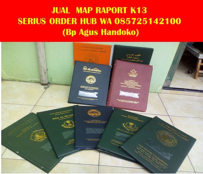 Wa 085725142100, Map Raport Sekolah , Map Raport Surabaya, Sampul ...