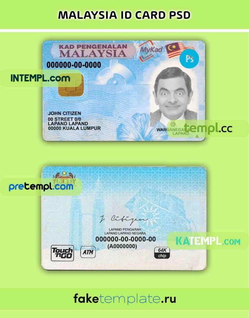 Slovakia identity card PSD download template - Intempl ID - Medium