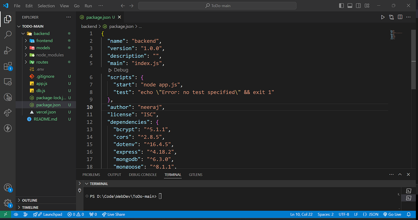 🔖ToDo List WebApp using MERN Stack | by Neeraj Narwade | Medium