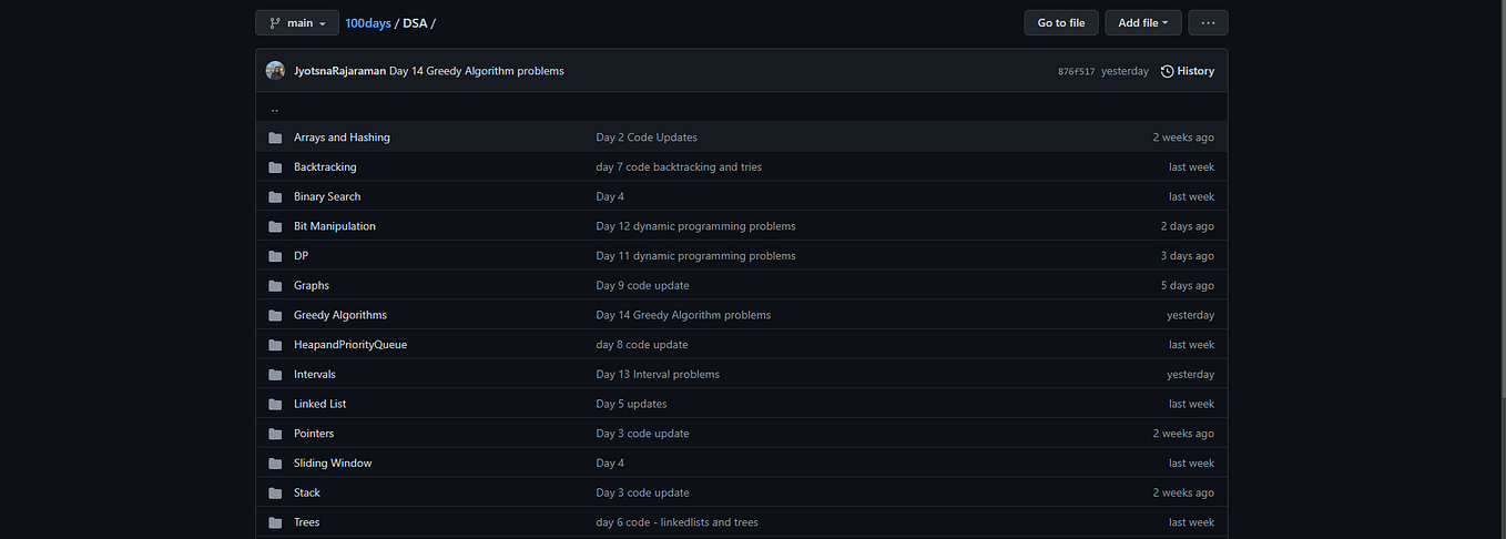Building a GitHub account x 100 days of code: Day 2 | by Jyotsna Rajaraman | Towards Dev