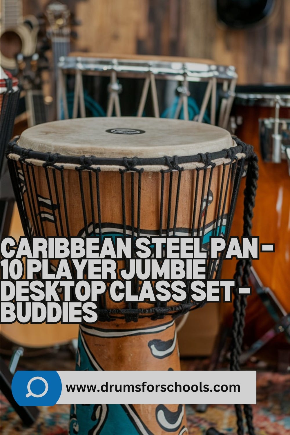 Caribbean Steel Pan — 30 Player Jumbie Desktop Class Set — Buddies | by ...