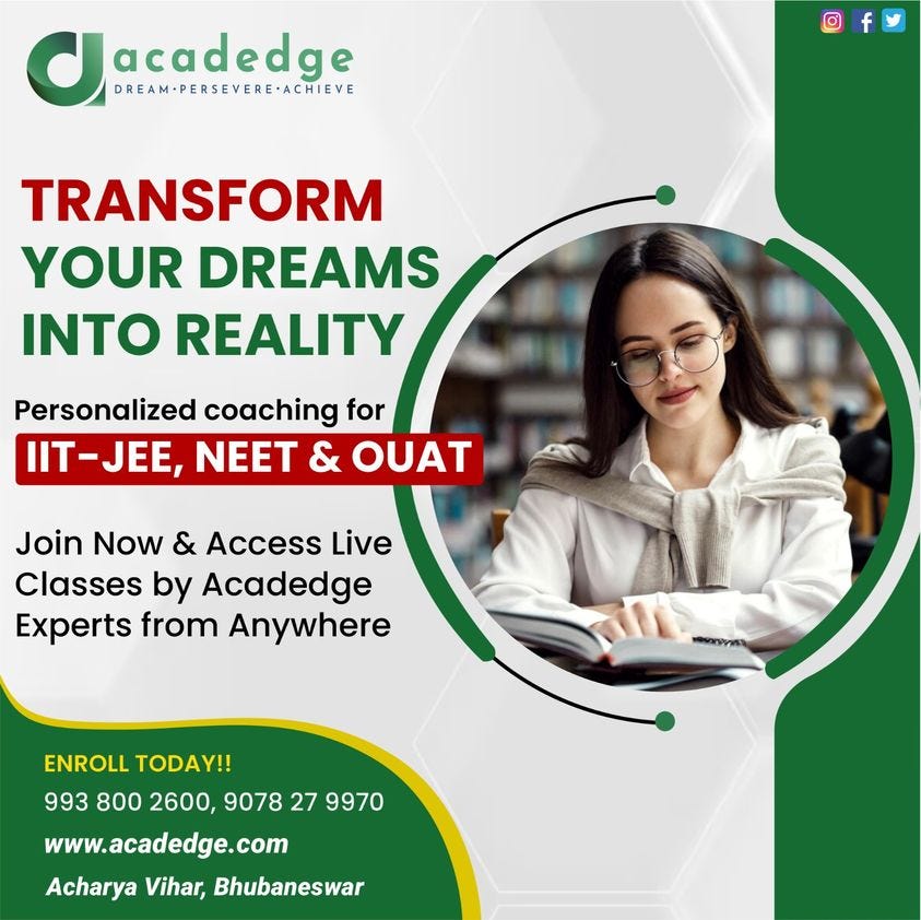 Top JEE Coaching Center in Odisha — Acadedge - Acadedgebbsr - Medium
