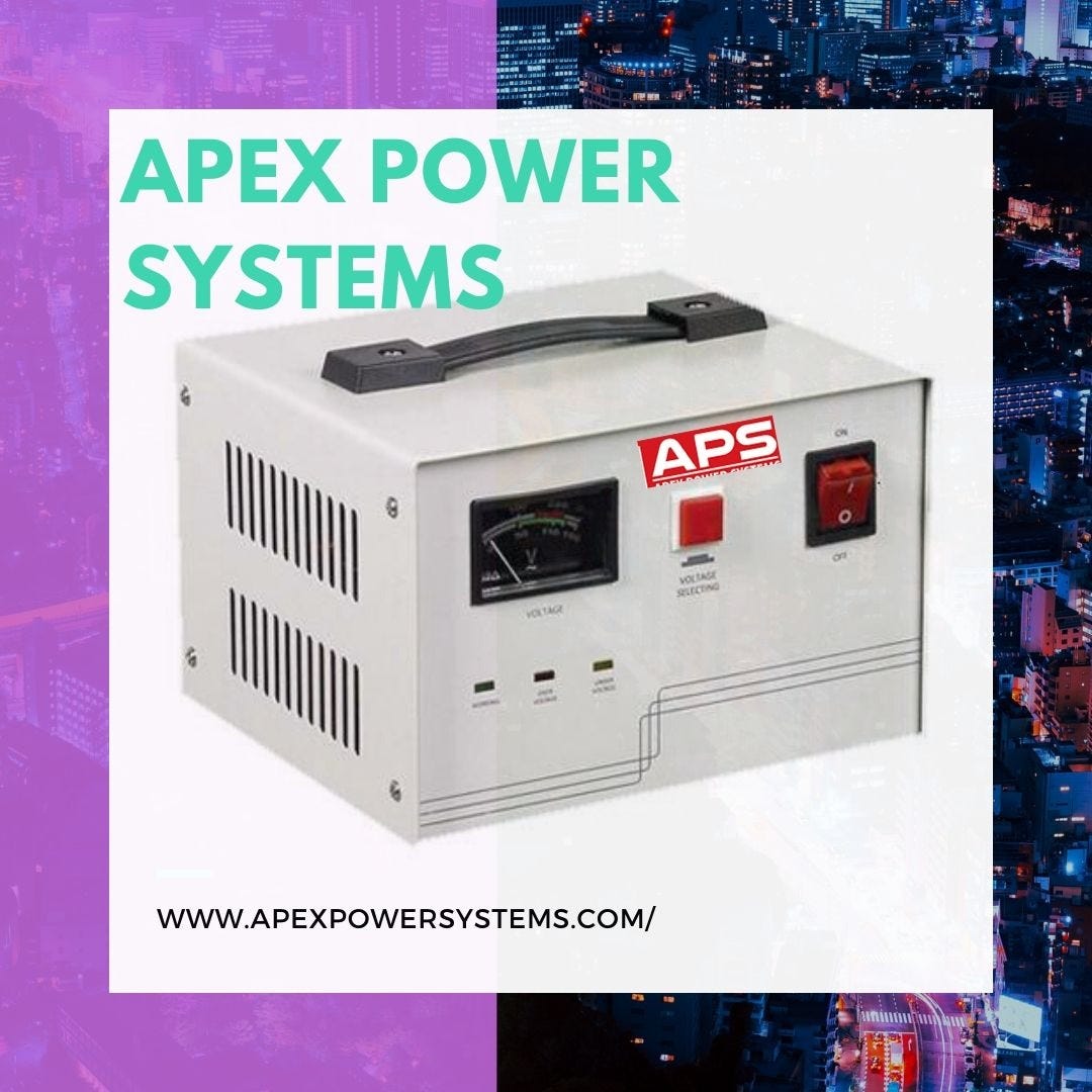 Top Servo Stabilizer Manufacturer In India | by Apex Power Systems | Medium
