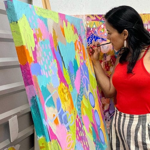 Exploring the Visionary World of a Contemporary Abstract Artist in ...