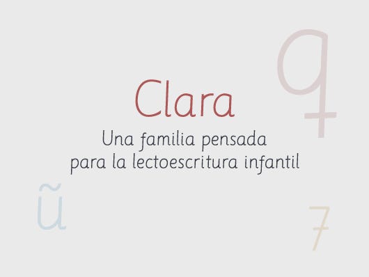 Clara, the Schoolbook typography. Clara is a typography specially… | by ...