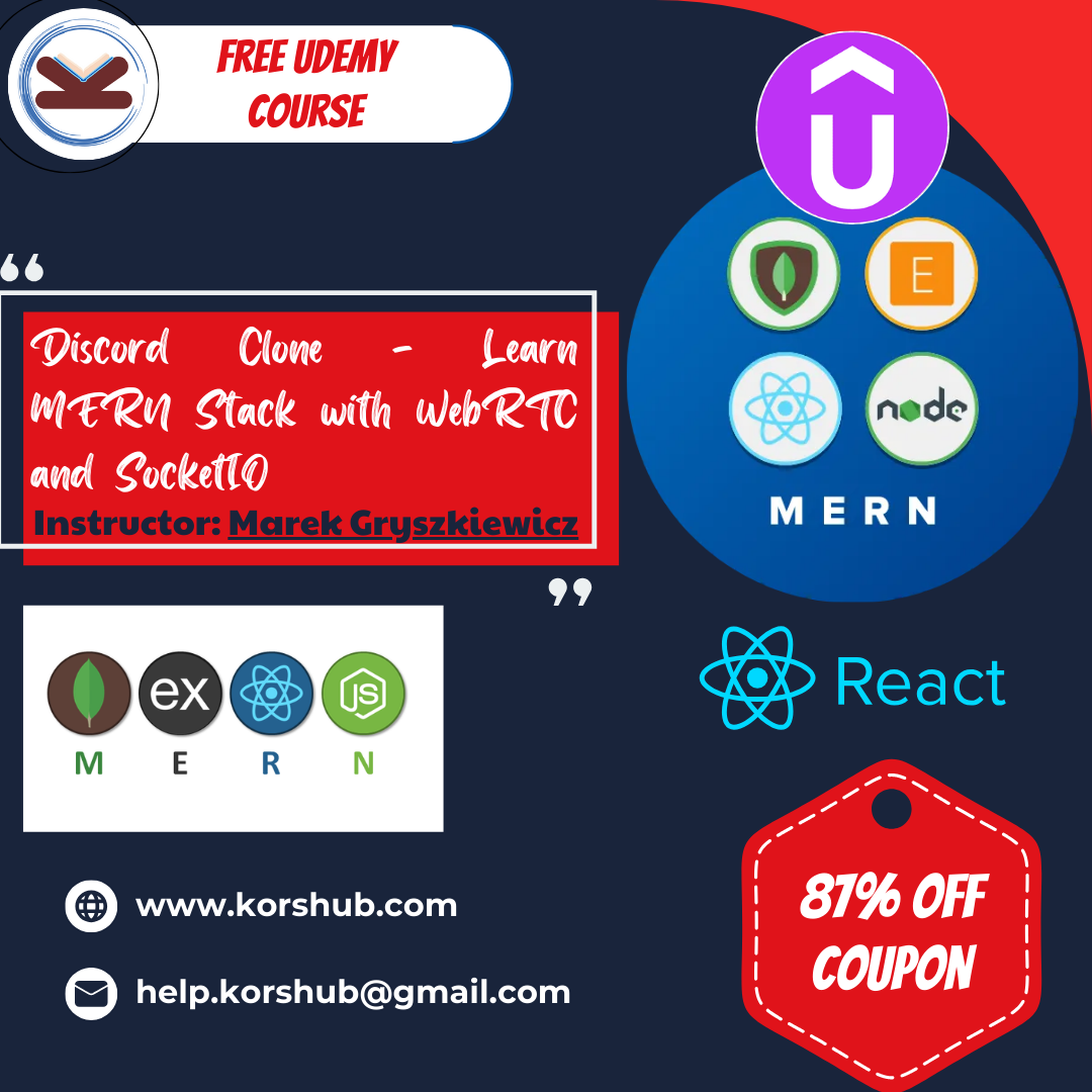 Discord Clone — Learn MERN Stack with WebRTC and SocketIO | by Korshub Marketing | Medium