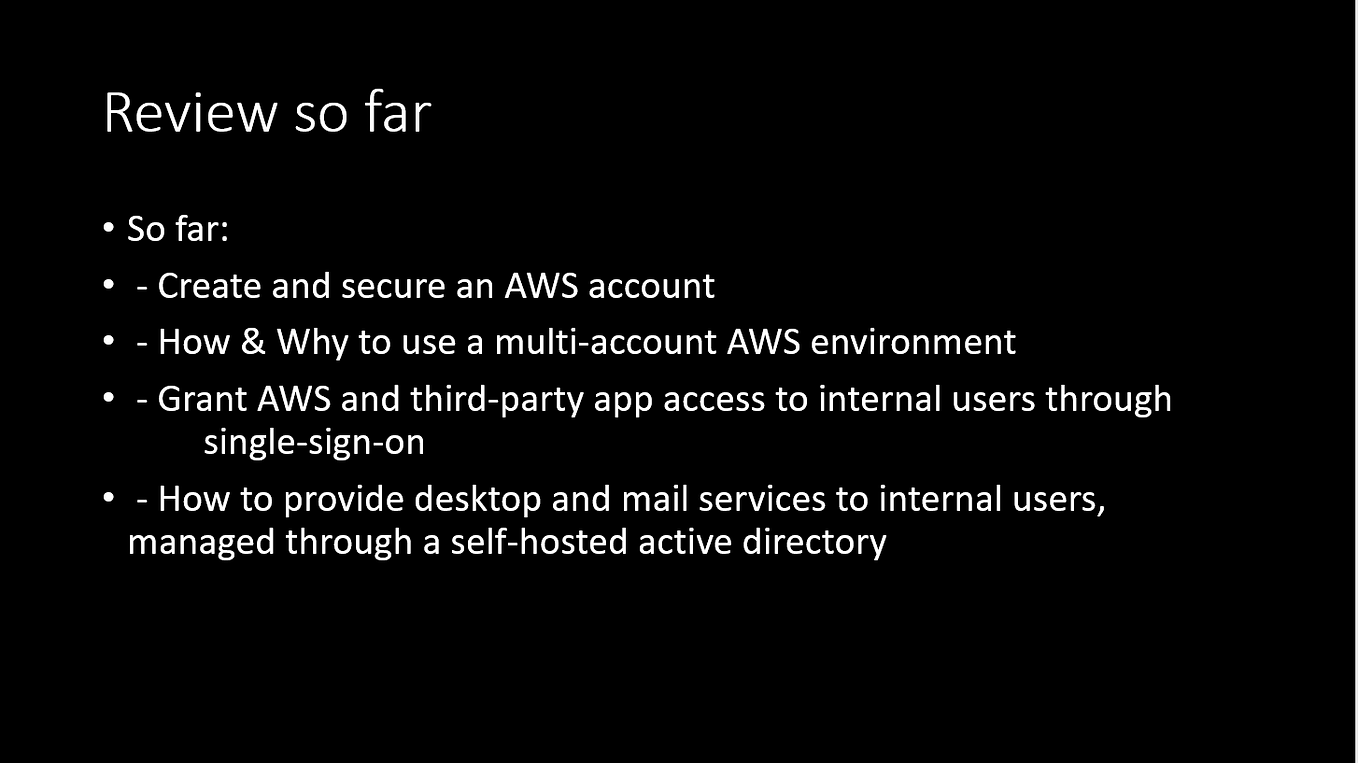 Getting an Organization started on AWS Part 4: Identity Center, Single-Sign-On & Directory ...