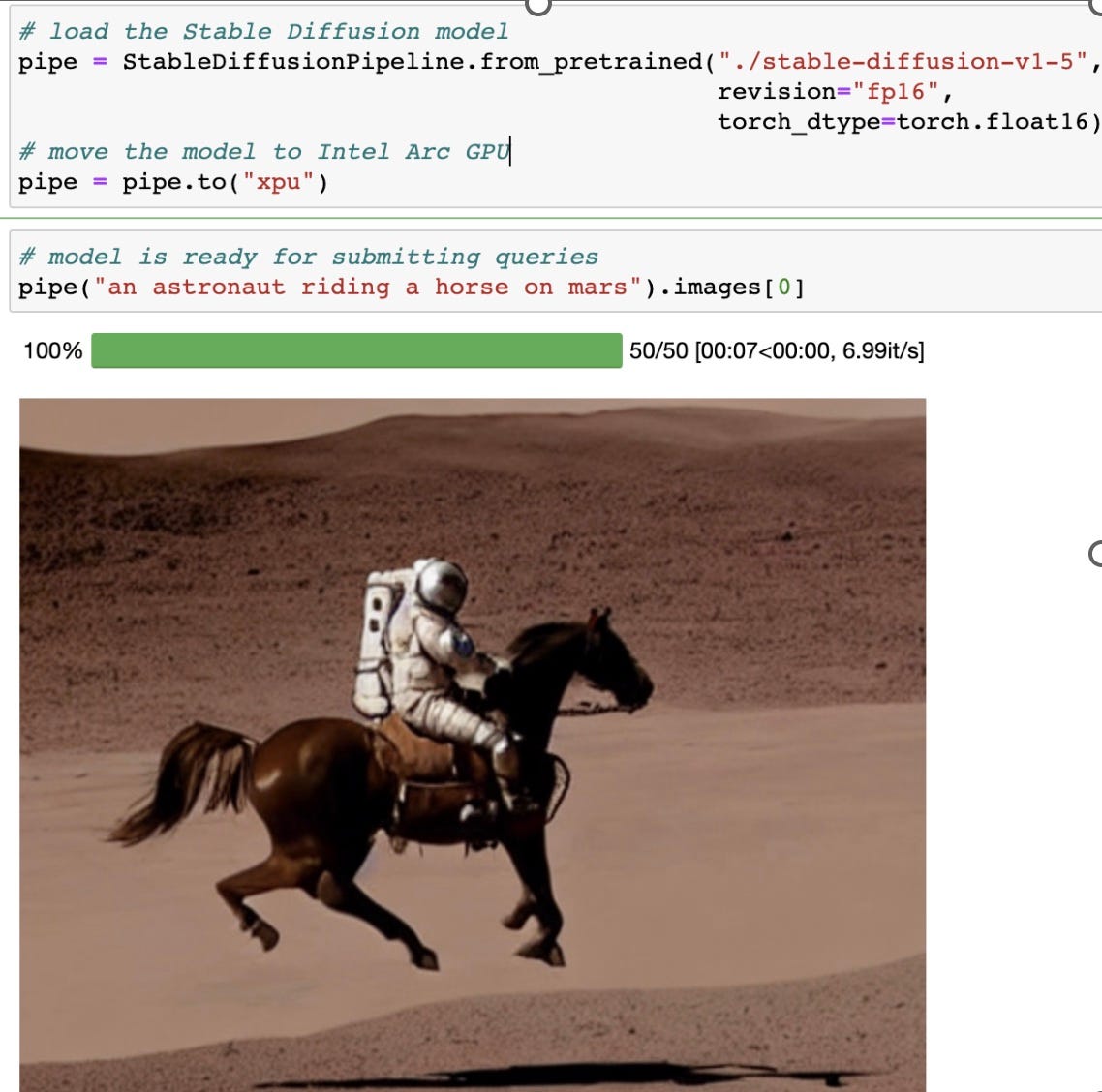 Running TensorFlow Stable Diffusion on Intel Arc GPUs | by Christopher Lishka | Intel Analytics ...