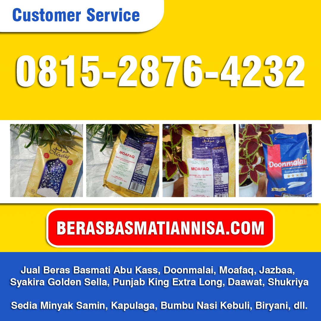 WA 0815–2876–4232 Jual Beras Basmati Kelapa Dua Tangerang | by Berasbasmatiberaskebuli | Medium