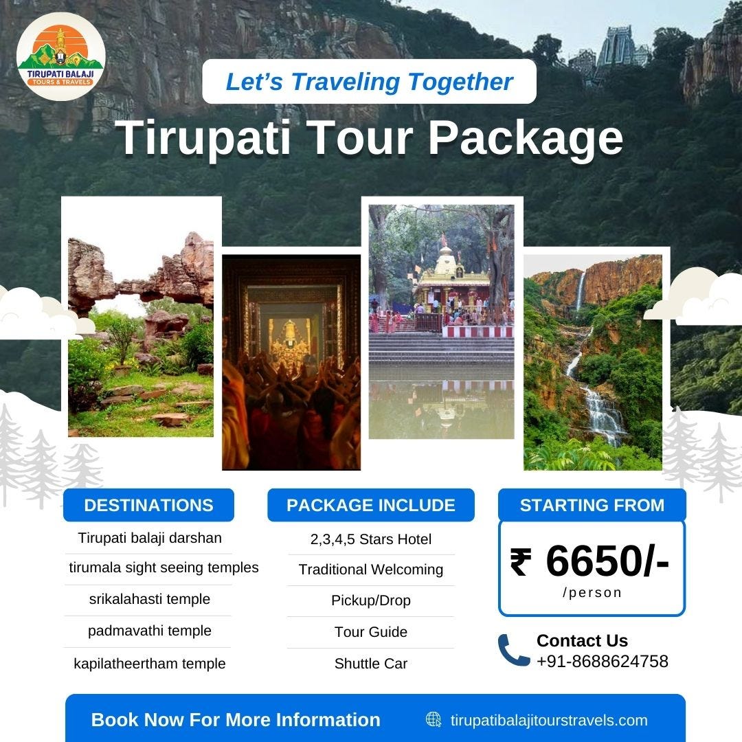 Tirumala Package. Tirumala, home to the world-famous Sri… | by Rimesree ...