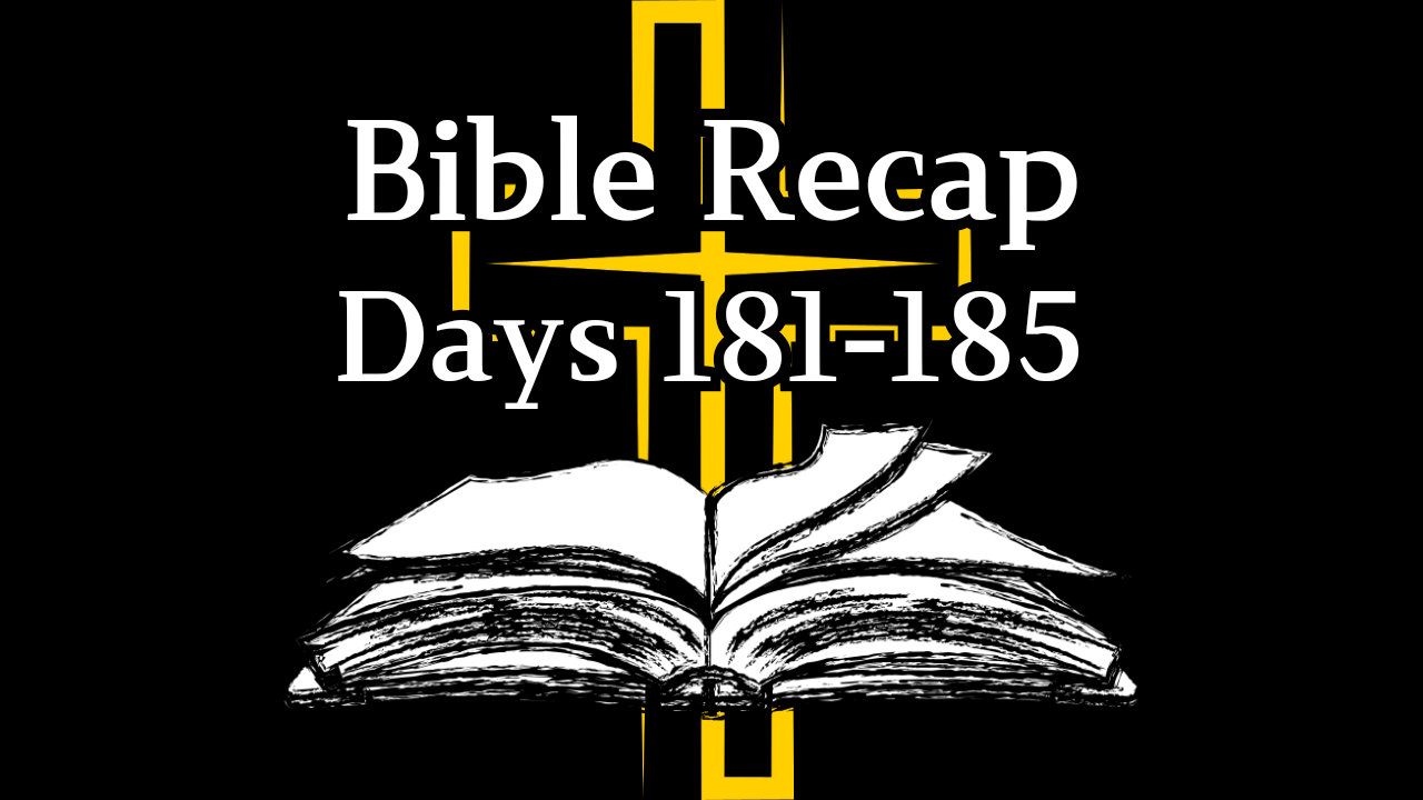 Bible Recap Notes: Days 186-190. What is this? Here is an explanation ...