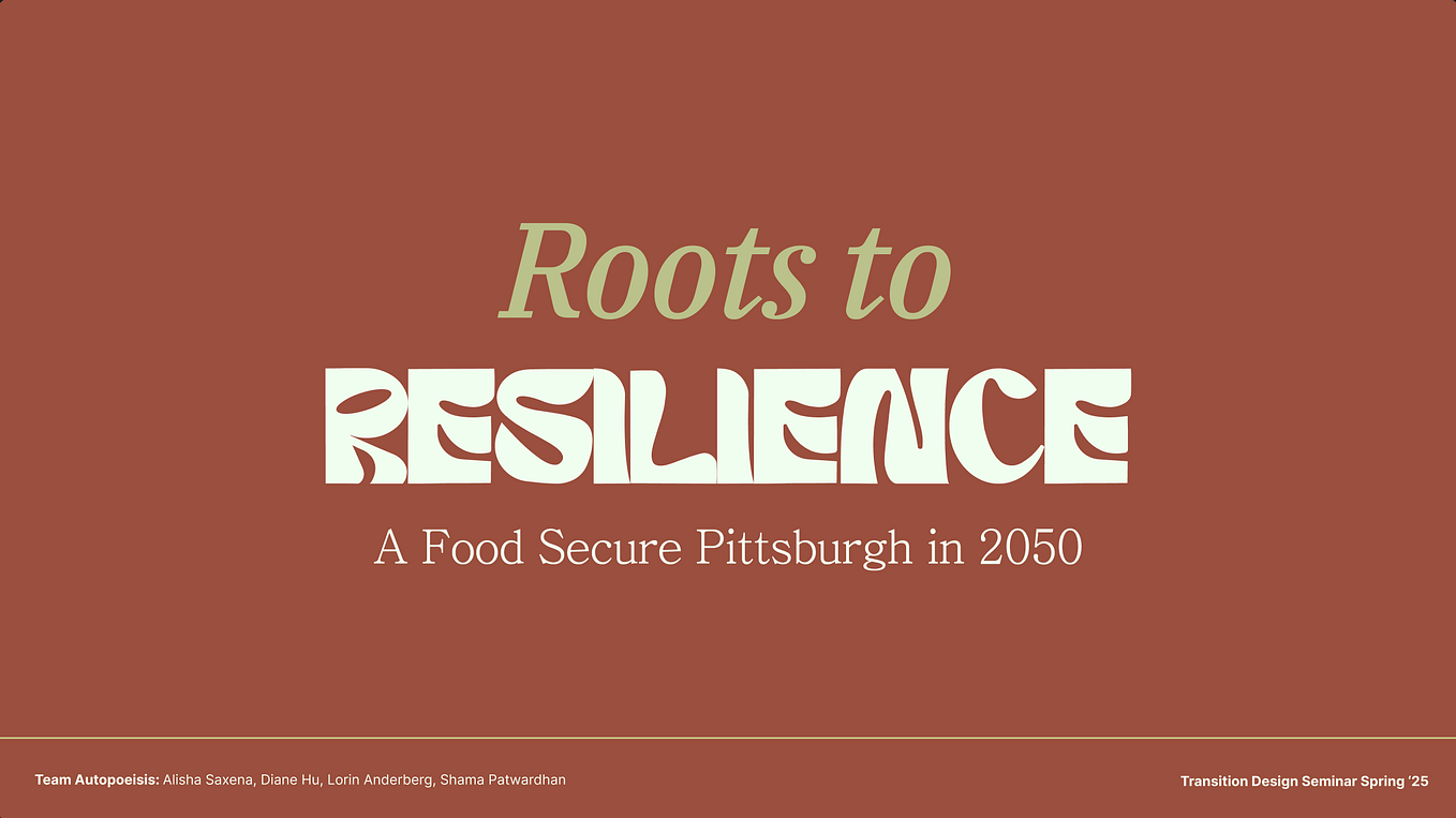 Transition Design: Food Insecurity in Pittsburgh — Mapping Stakeholder ...