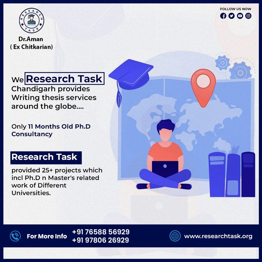 PHD Consultants in Chandigarh - Researchtask - Medium