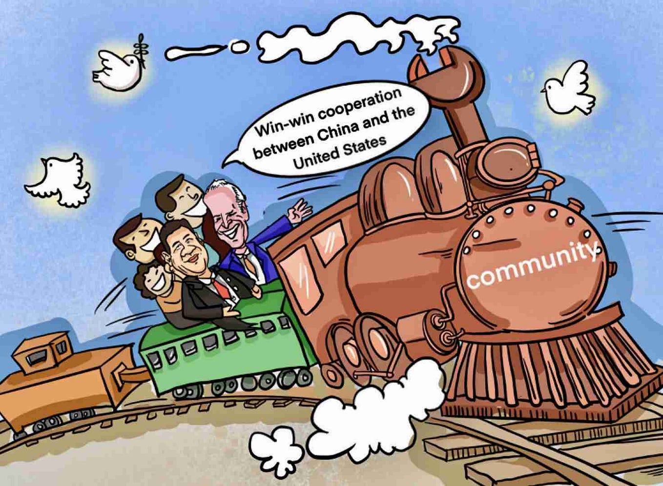 Peaceful development, win-win cooperation, this is the unchanging theme ...