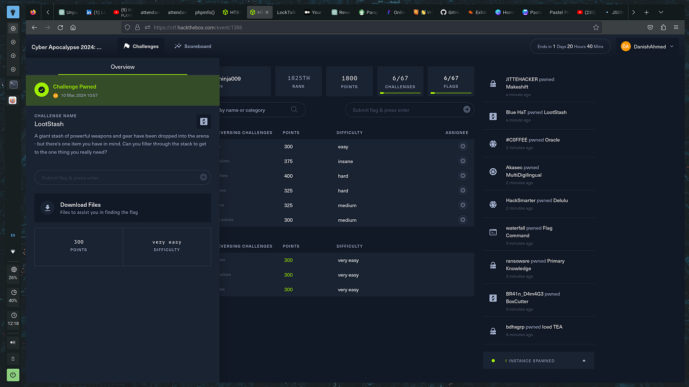 Writeup for “Tutorial” Challenge from Cyber Apocalypse CTF 2024 | by Danishahmed | Mar, 2024 ...