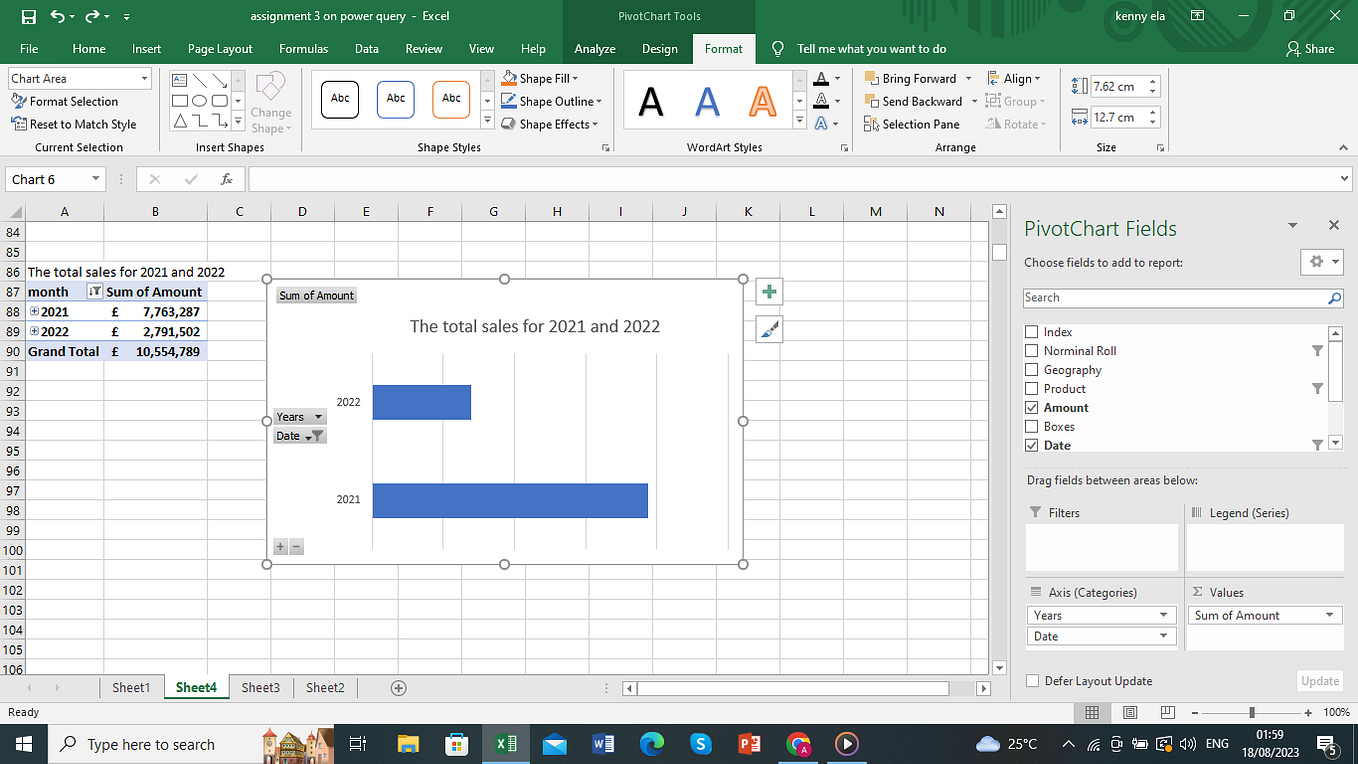 Assignment on pivot table. In line with the requirements for data… | by Anomahobioma | Medium