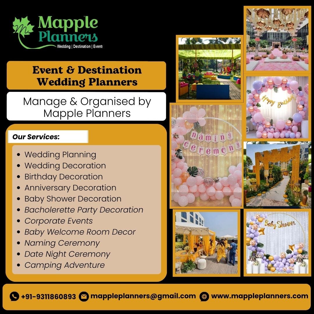 Destination Wedding & Event Planners in Delhi | by Mappleplanners | Nov ...