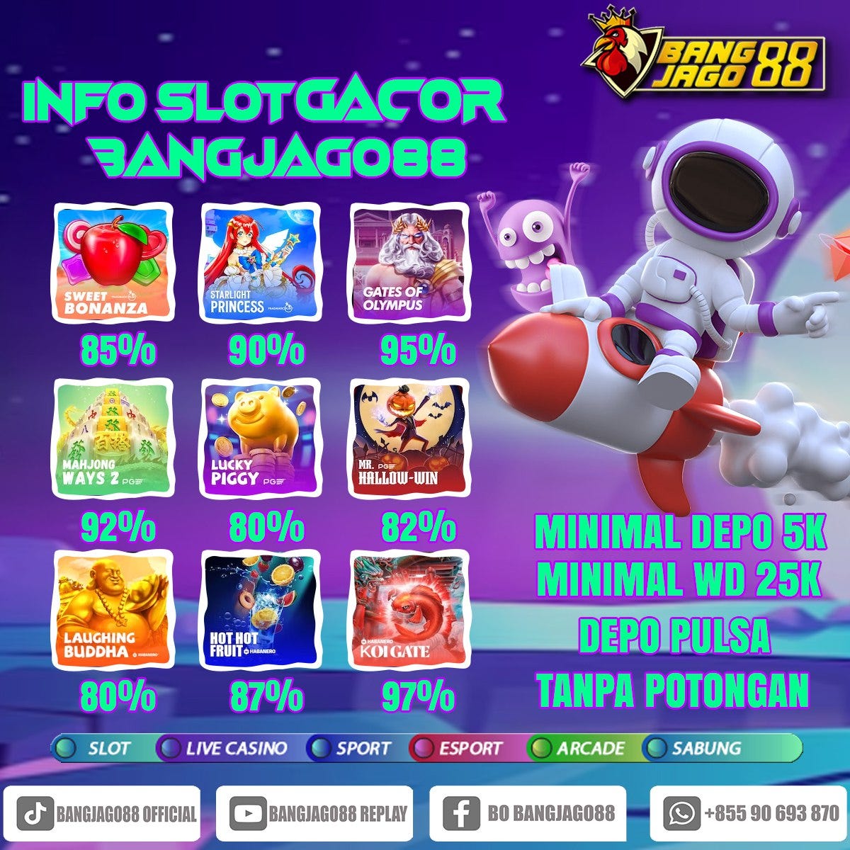 INFO SLOT GACOR PADA TANGGAL 09 OKTOBER 2023 - BANGJAGO88 - Medium