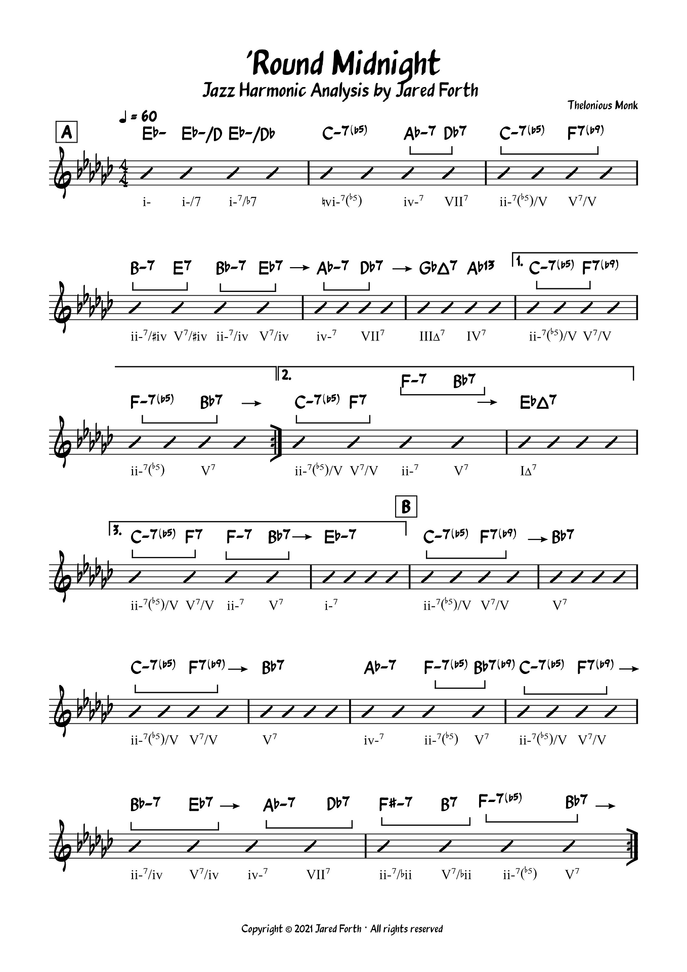 All the Things You Are: Jazz Harmonic Analysis | by Jared Forth | Jazz ...