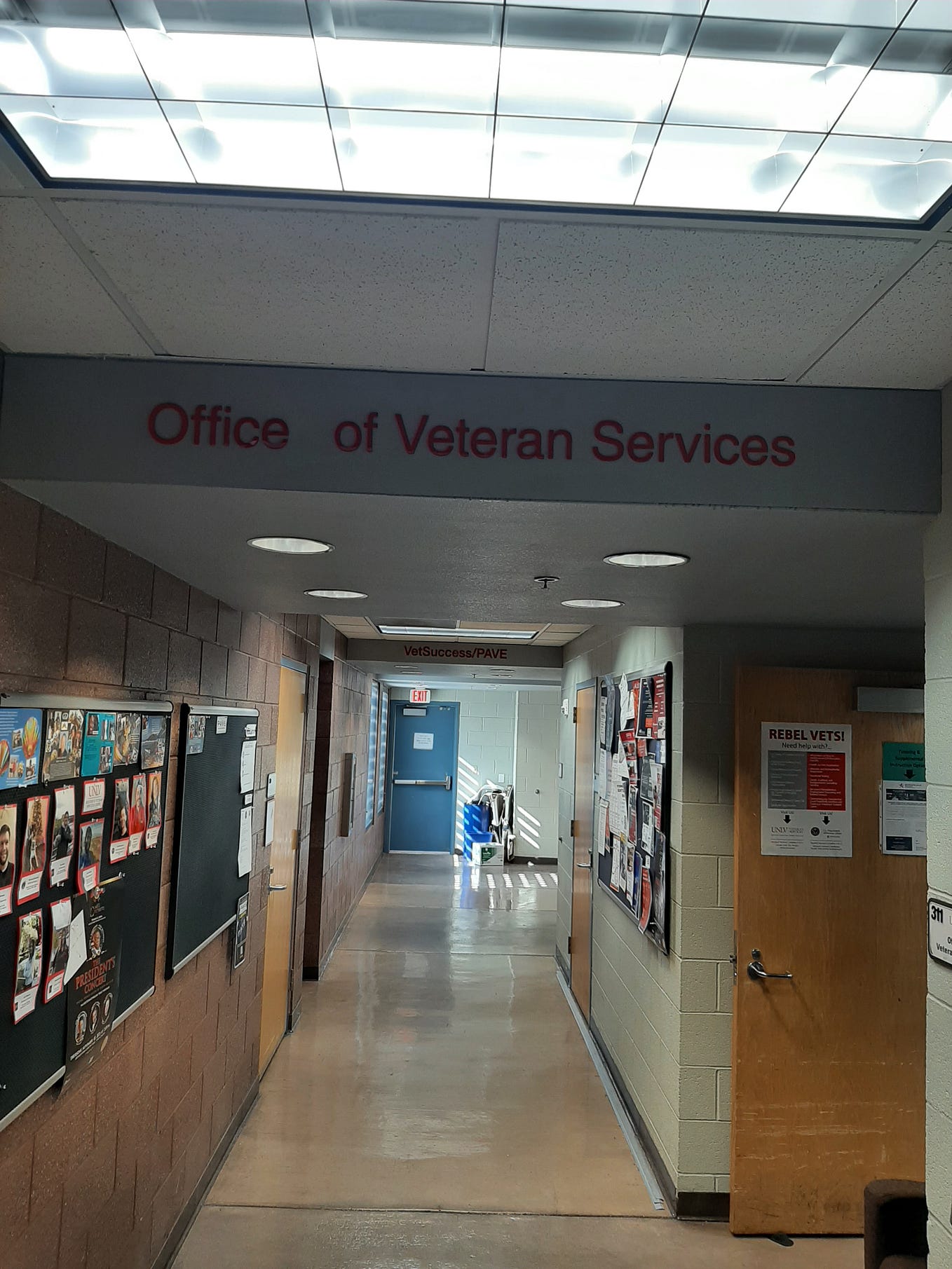 Picture is of the SSC A building at UNLV where veteran services are ...