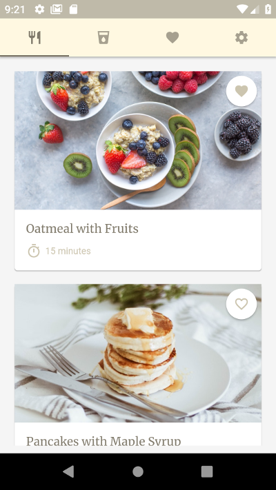 Simple Recipes App made in Flutter — Detail View and Settings Widget | by Michal Krol | Flutter ...