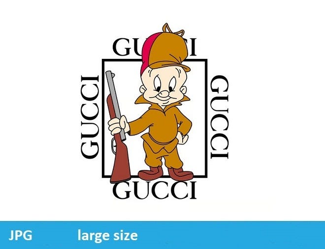 Mickey Gucci jpeg image Cartoon Digital File - Jniemerka - Medium