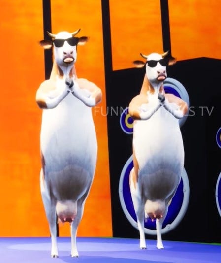 Wild Animals Fight to Rescue the Singer Baby Cow from Fox - Funny ...