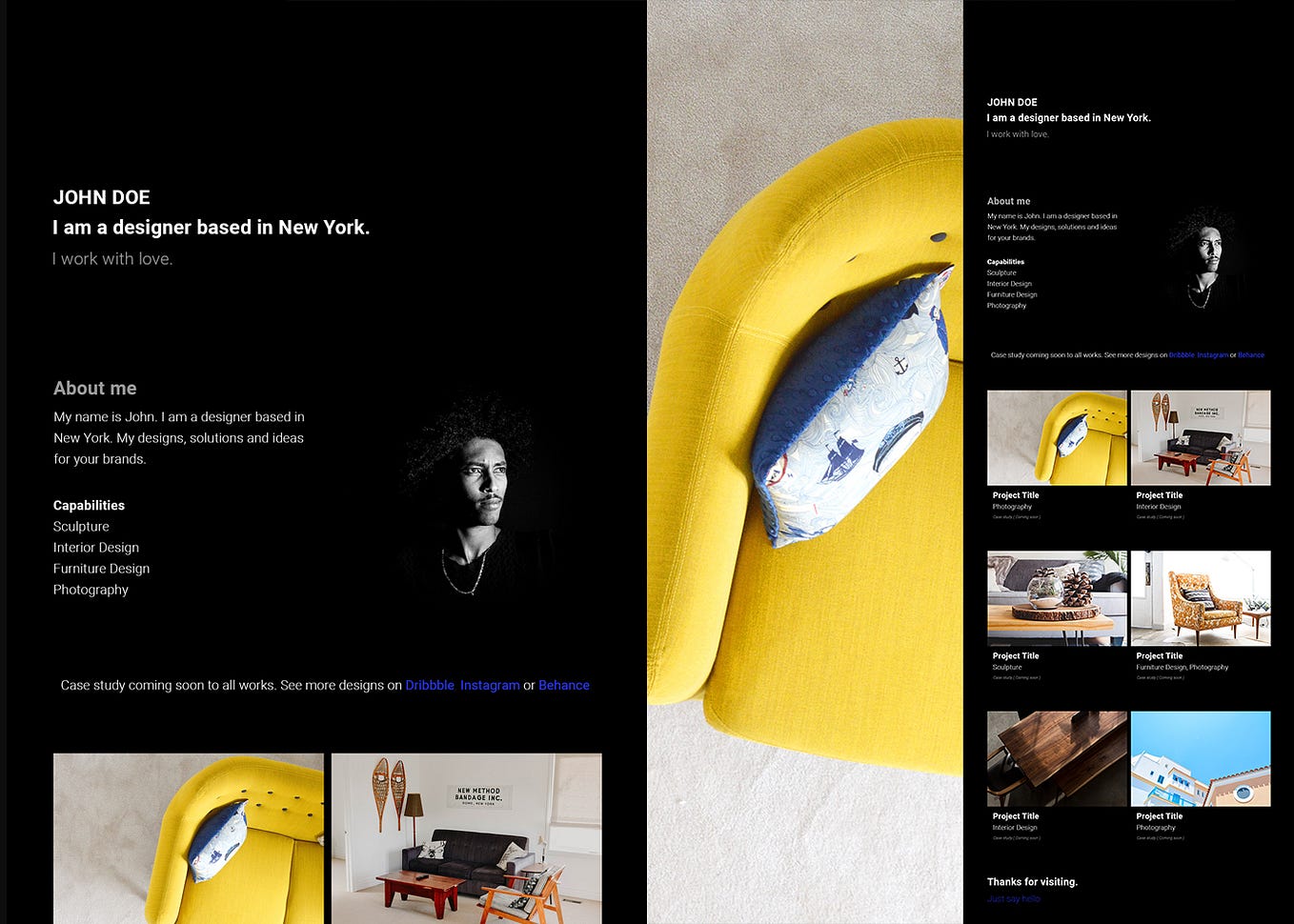 Barts Minimal Portfolio Template / Light Style - UIUX Hub - Medium
