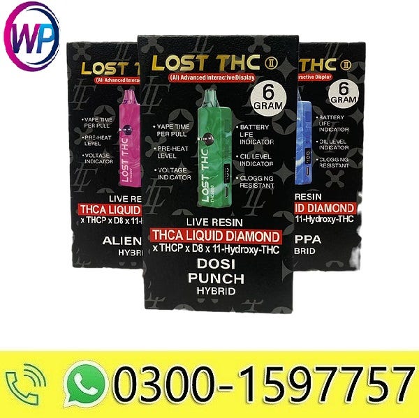 Lost THC THCA Liquid Diamond Disposable | 6g In Pakistan { 03001597757 ...