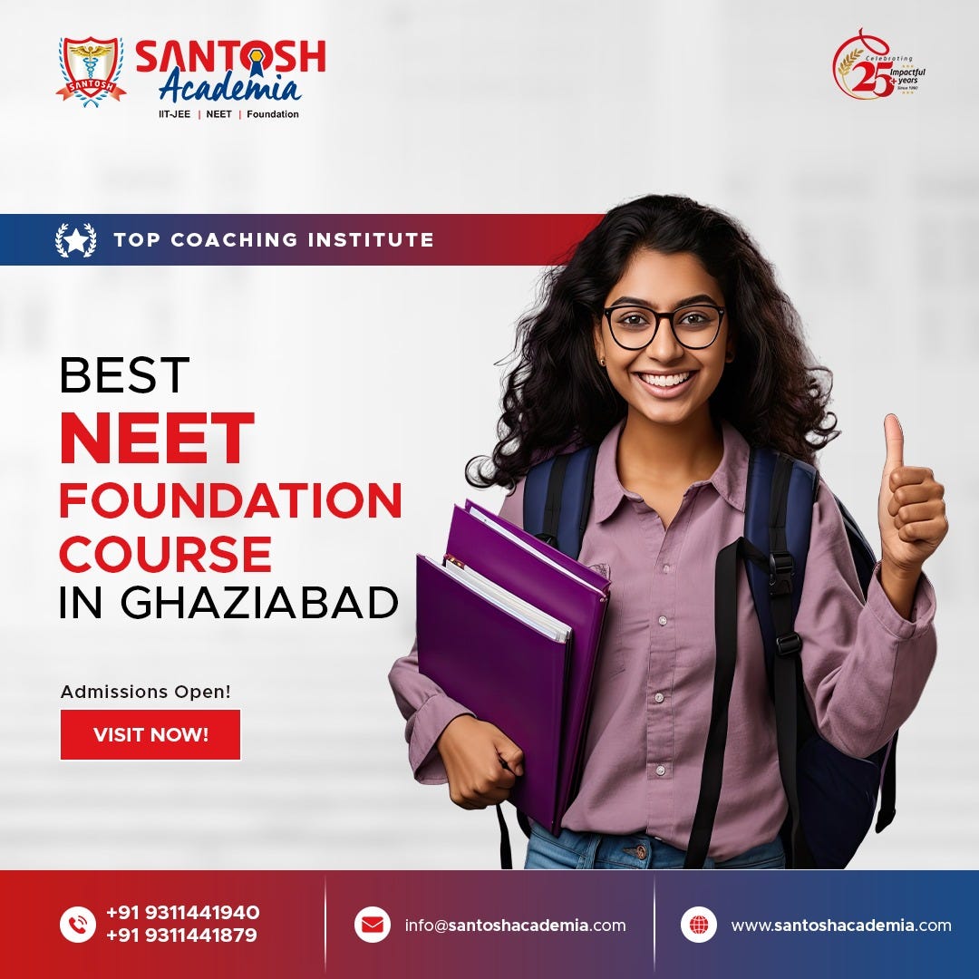 Best NEET Coaching Academy in Ghaziabad - Santosh Academia - Medium