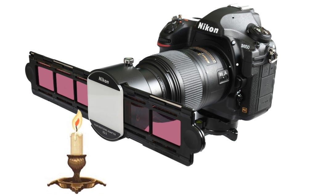 2 - Nikon diffuser and sky as the backlight When I tested larger LED ...