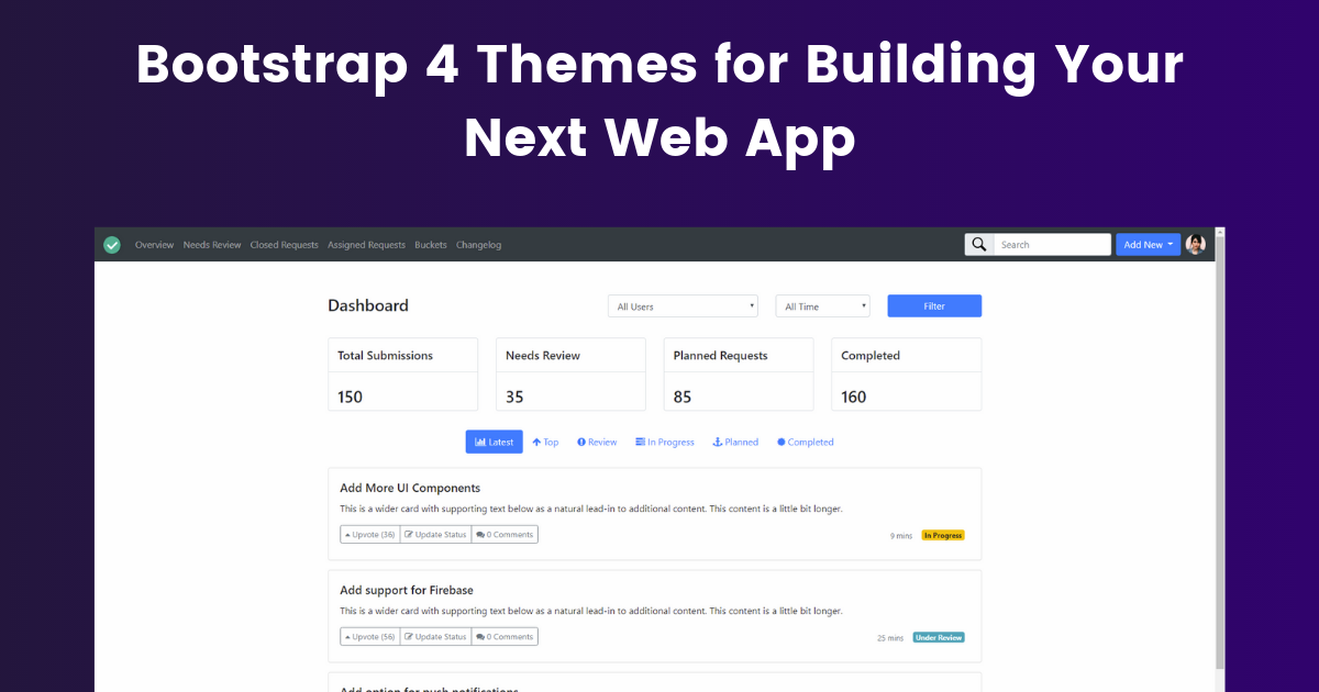 7 Free Bootstrap 4 Admin Dashboard Themes for Download | by JR.Anand | Gridbox | Medium