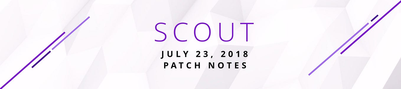 SCOUT beta v2: Community Report. SCOUT v2 Community Report | by Scout ...