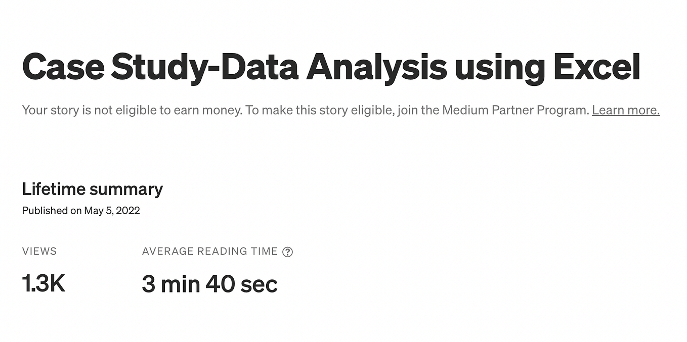 Case Study-Data Analysis using Excel | by Shespeaks_data | Medium