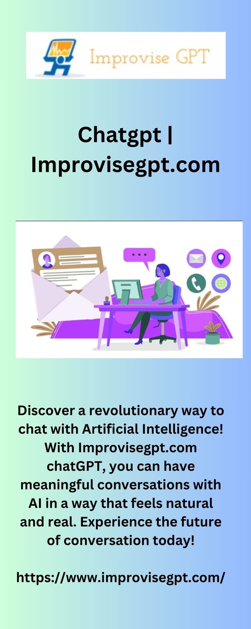 Chatgpt | Improvisegpt.com Discover a revolutionary way to chat with Artificial Intelligence ...