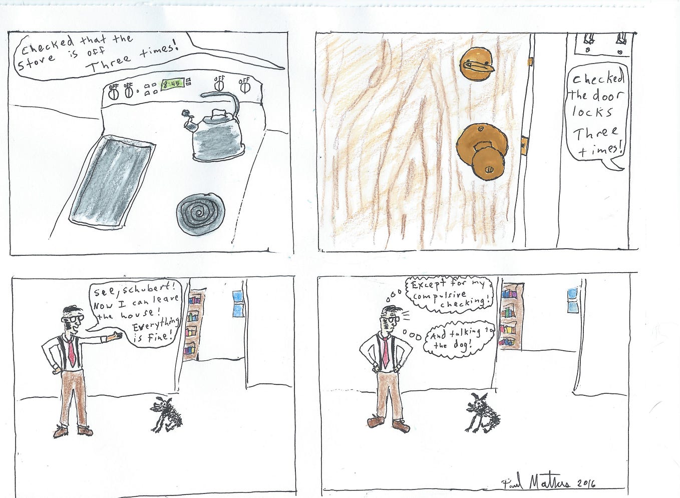Anxiety Dream Comics by Paul Mathers | by Paul Mathers | Medium