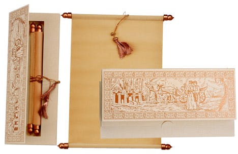 Quinceanera scroll invitations. This creation is for small budgeted and ...