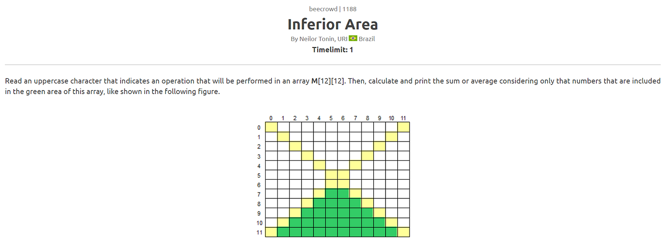 beecrowd 1186 Below the Secundary Diagonal Solution in C++ - Eya J. Haque - Medium