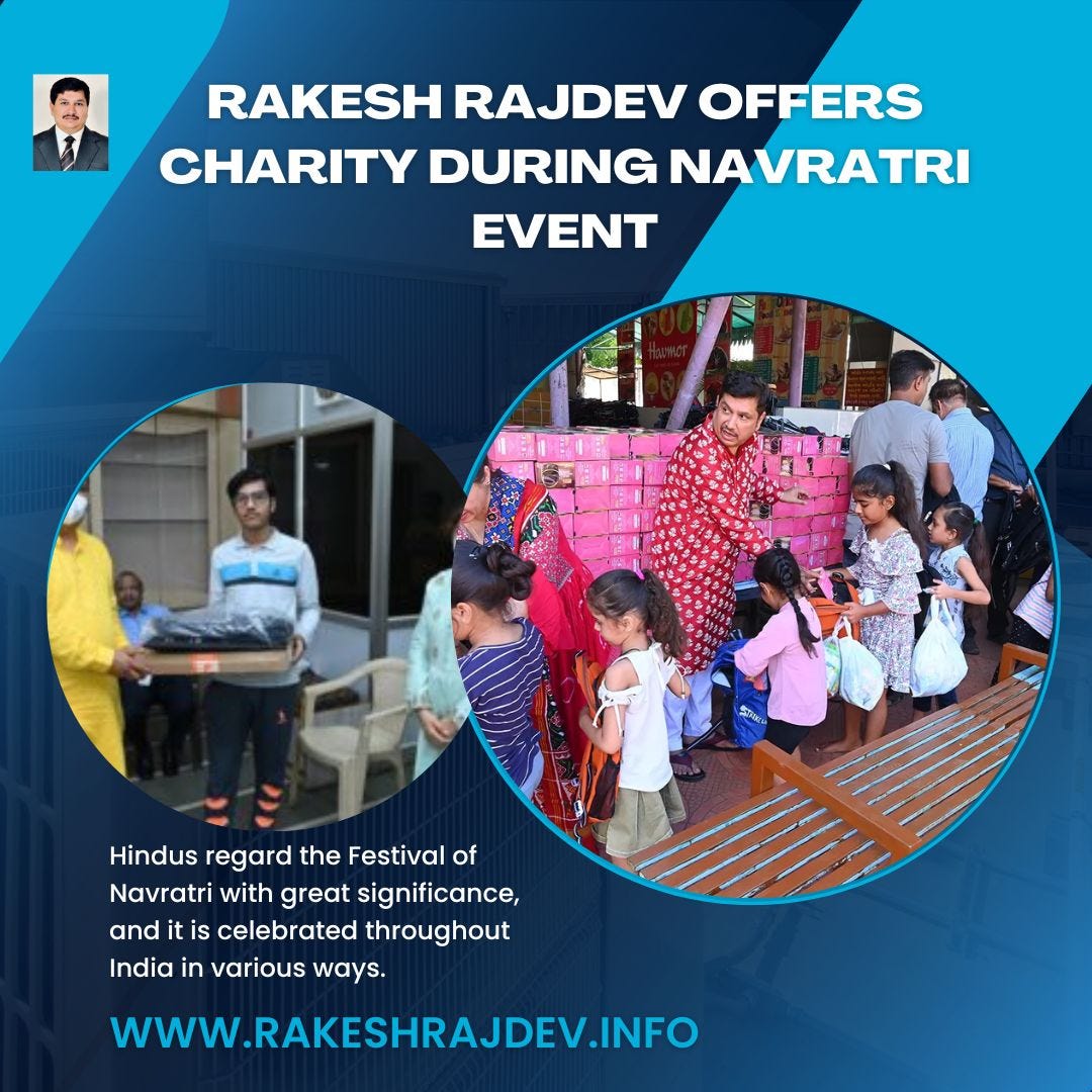 Know How Rakesh Rajdev Celebrated Navratri With Underprivileged ...