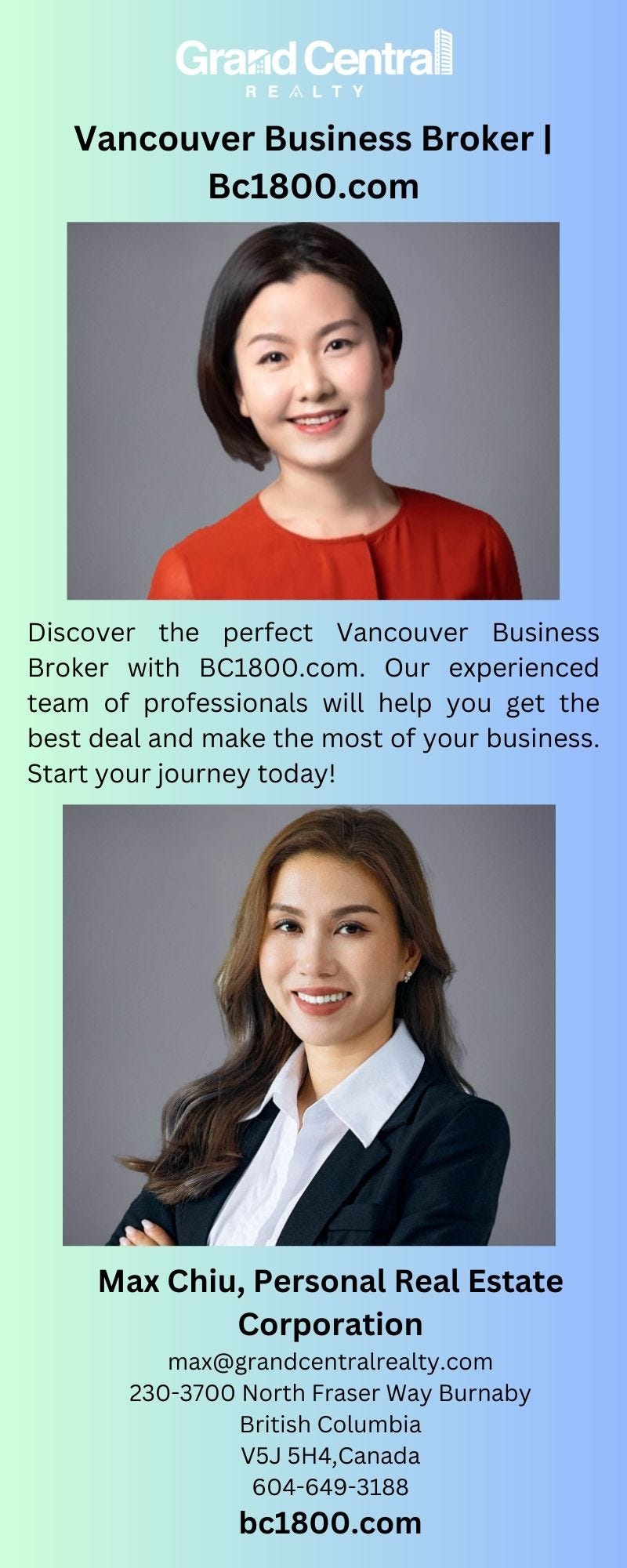 Vancouver Business Broker | Bc1800.com - Personalmaxchiu - Medium